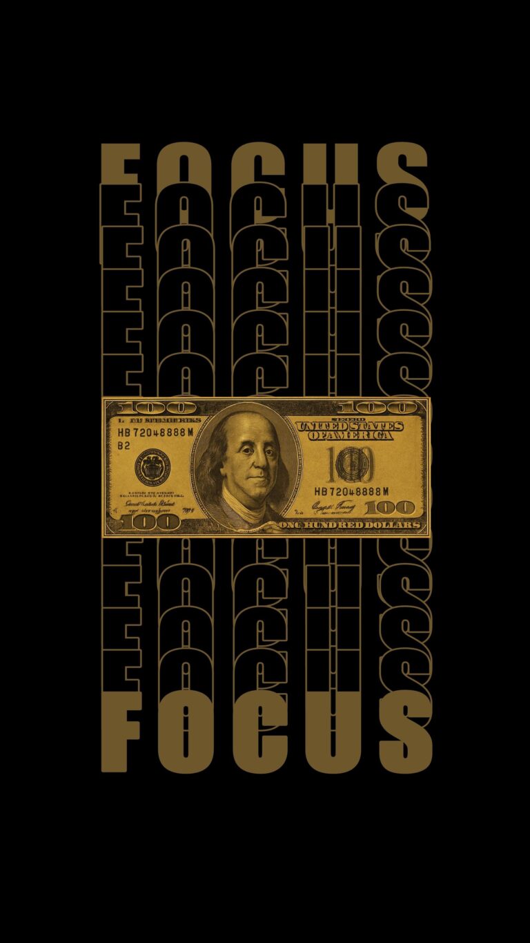 Money Focus - Dark Rich Mindset 4K Wallpaper - Walloxy
